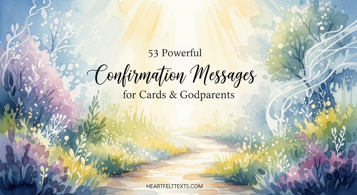 53 Powerful Confirmation Messages for Cards & Godparents – HeartfeltTexts